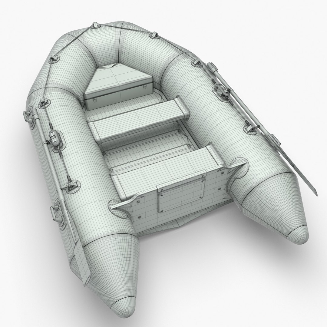 Inflatable Boat 3d Model