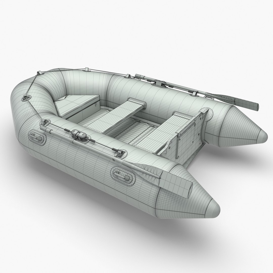 Inflatable Boat 3d Model
