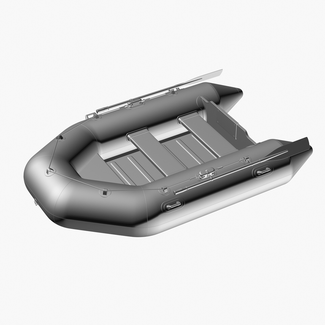 Inflatable Boat 3d Model