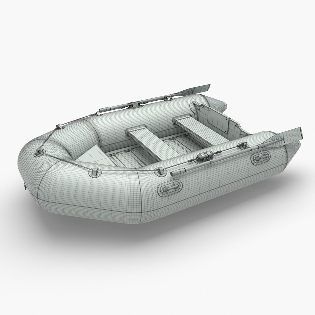 Inflatable Boat 3d Model