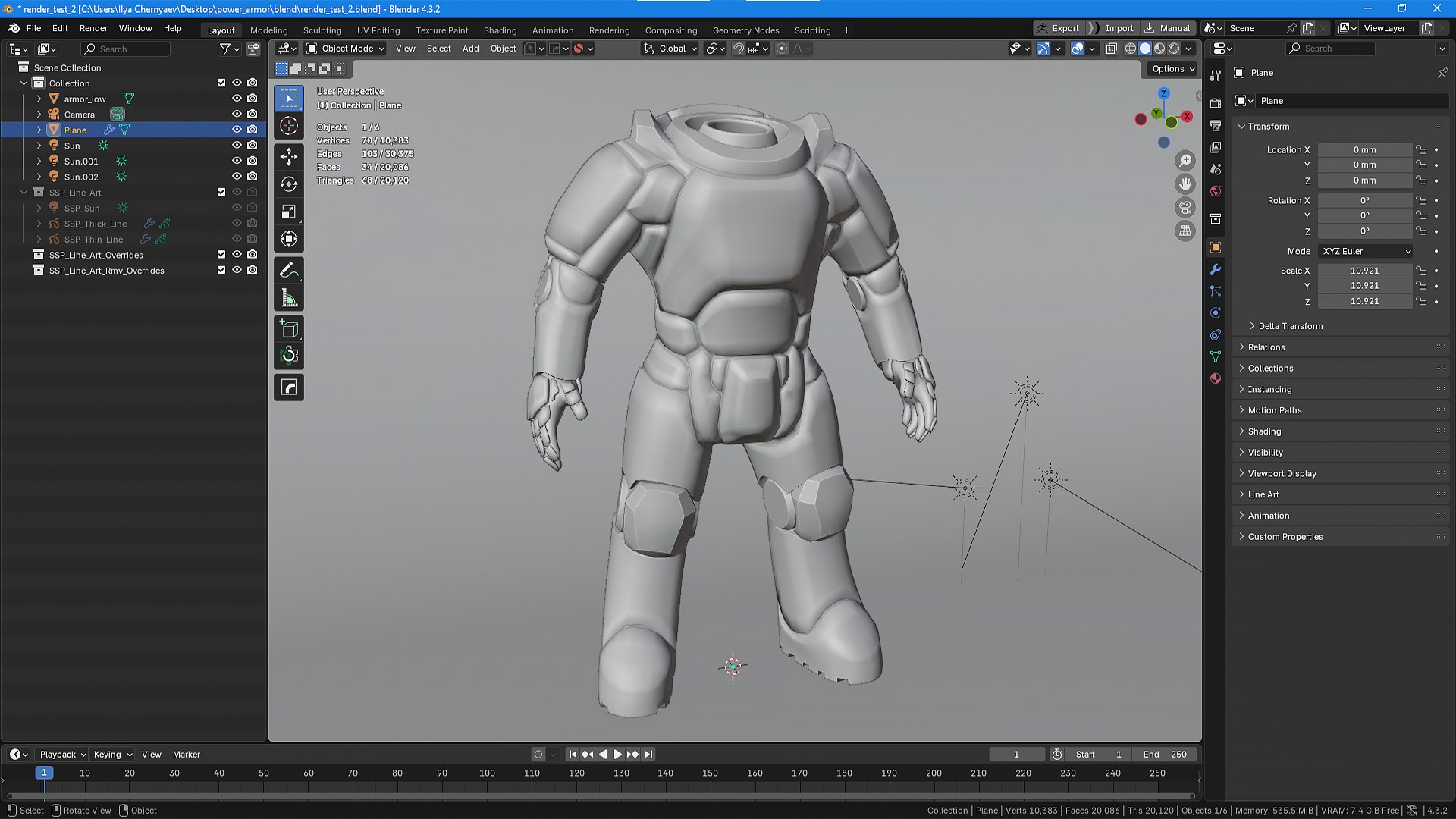 Power Armor - Cartoon Model - TurboSquid 2377275