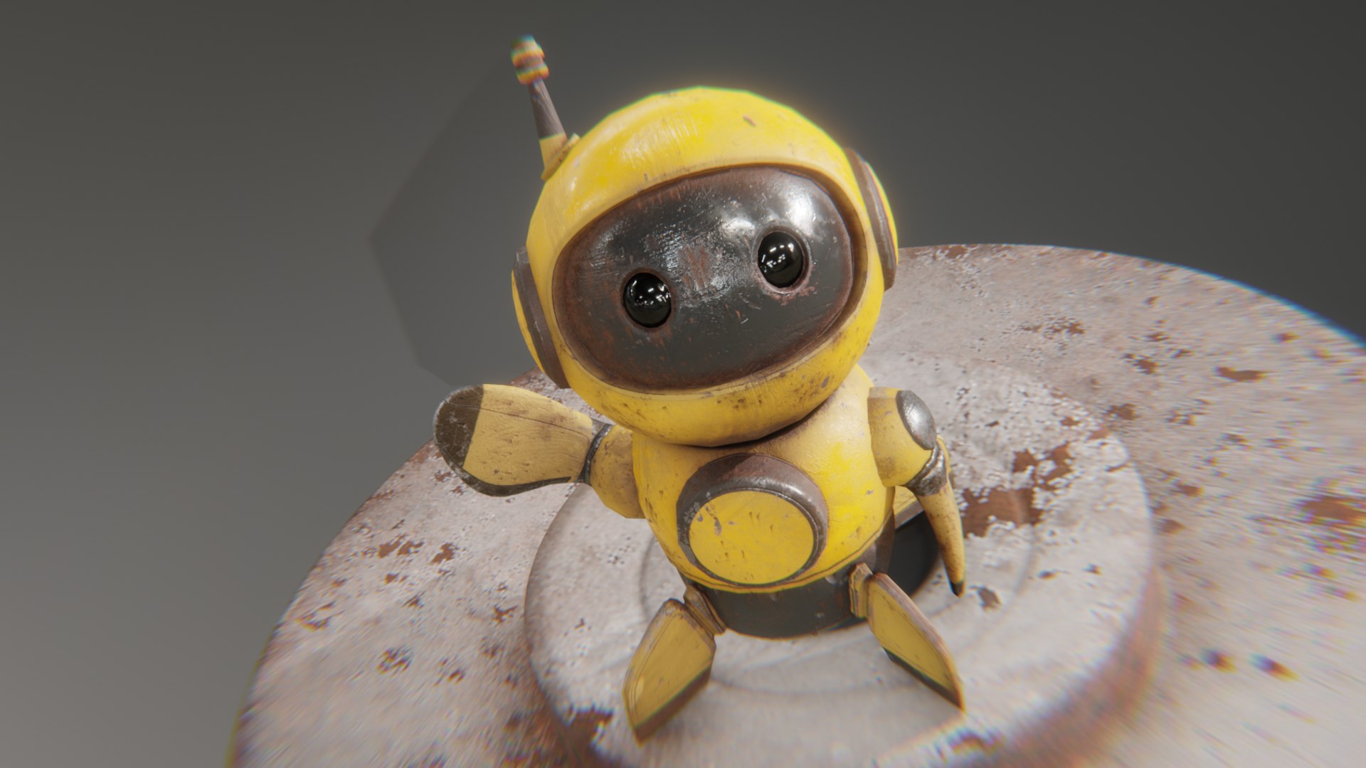 3D Retrobot Construction Version - Technology Mascot - App And Game ...