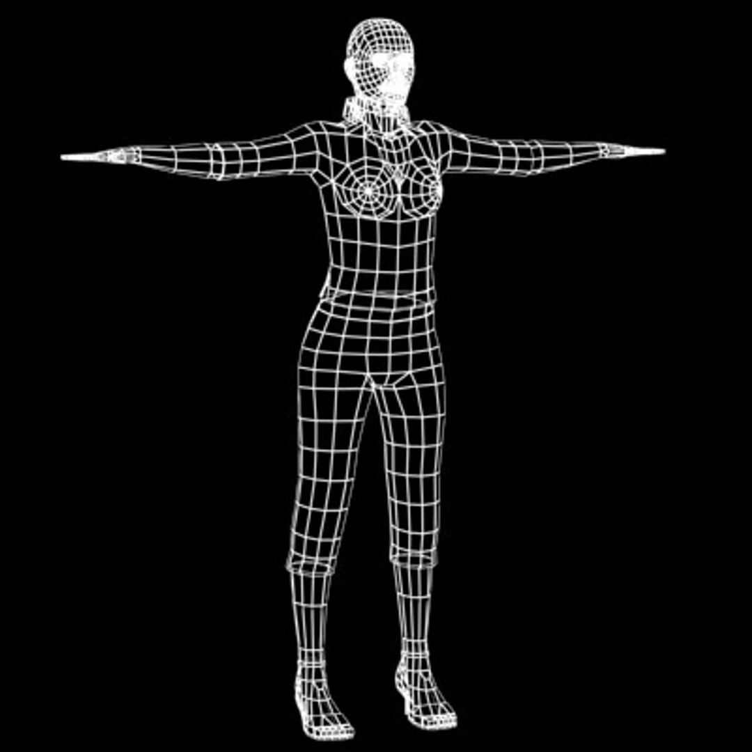 Character Woman Female 3d Max