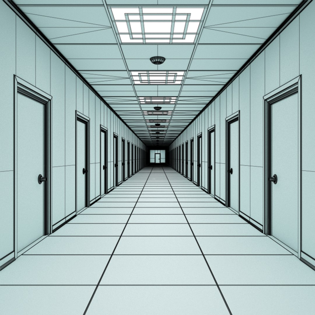 Modern Hallway 3d Model