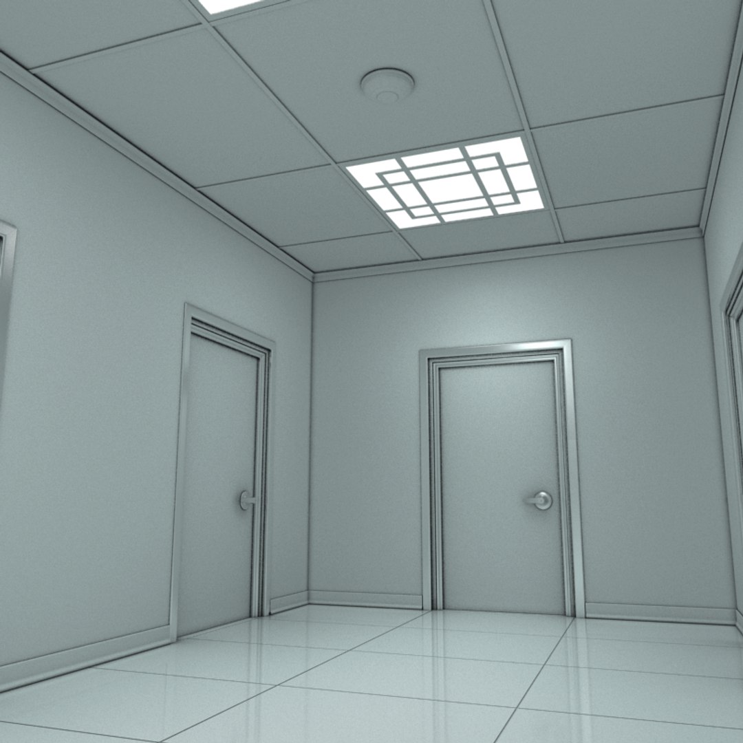 Modern Hallway 3d Model