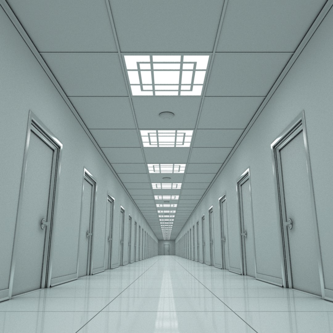 Modern Hallway 3d Model