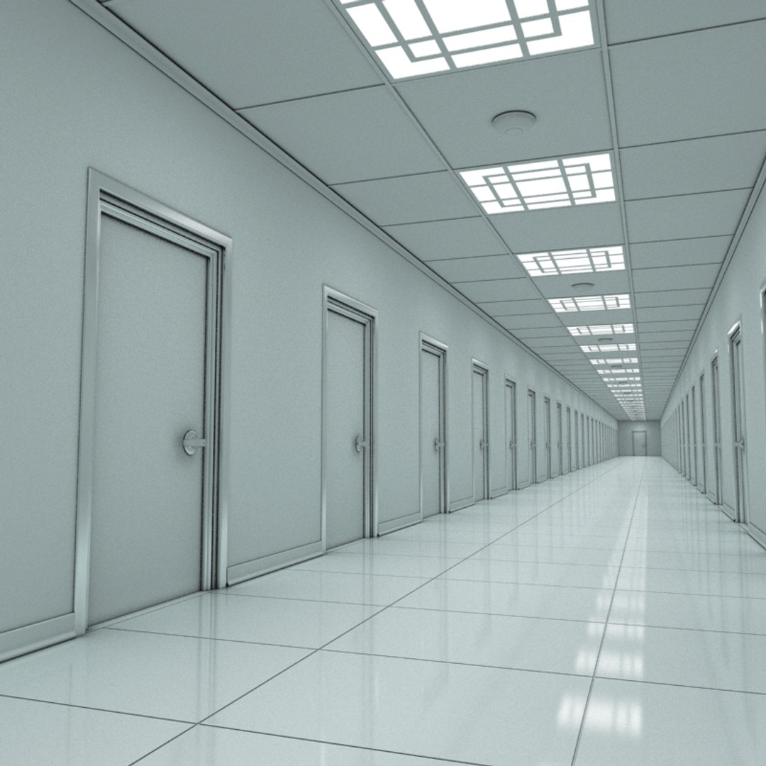 Modern Hallway 3d Model