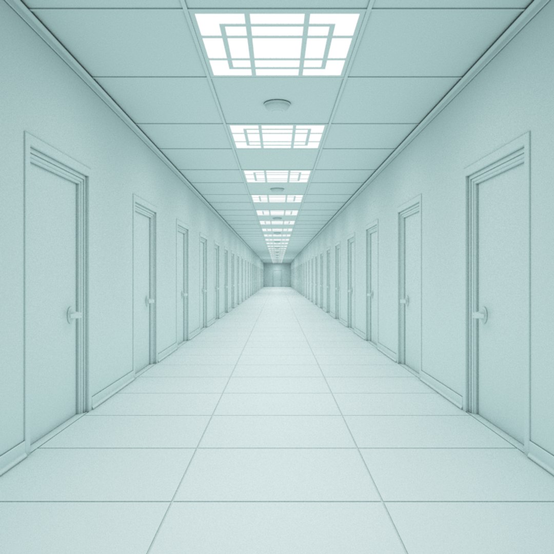Modern Hallway 3d Model