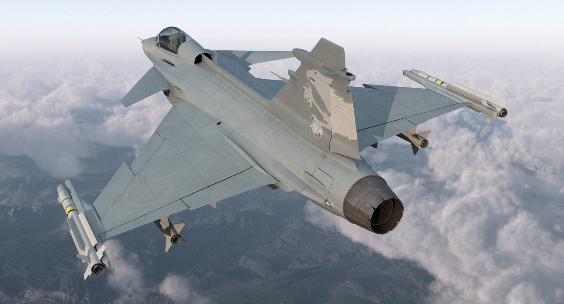 Fighter Aircraft Saab Jas 39 Max
