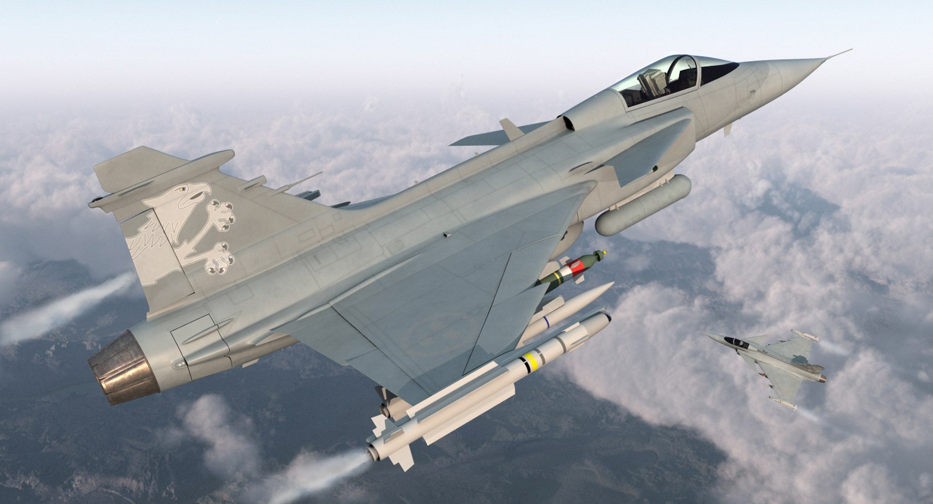 Fighter Aircraft Saab Jas 39 Max