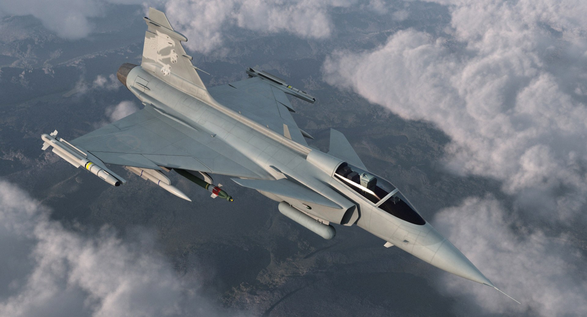 Fighter Aircraft Saab Jas 39 Max