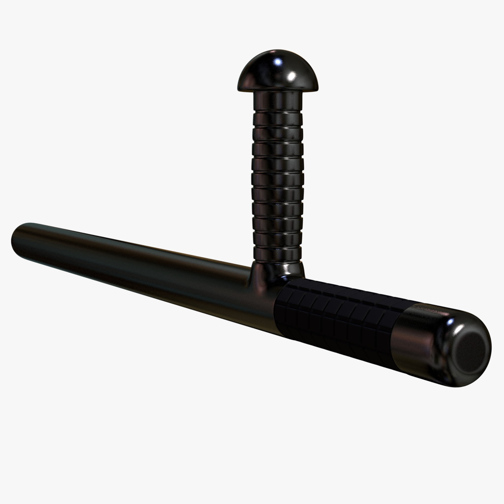 police baton 3d obj