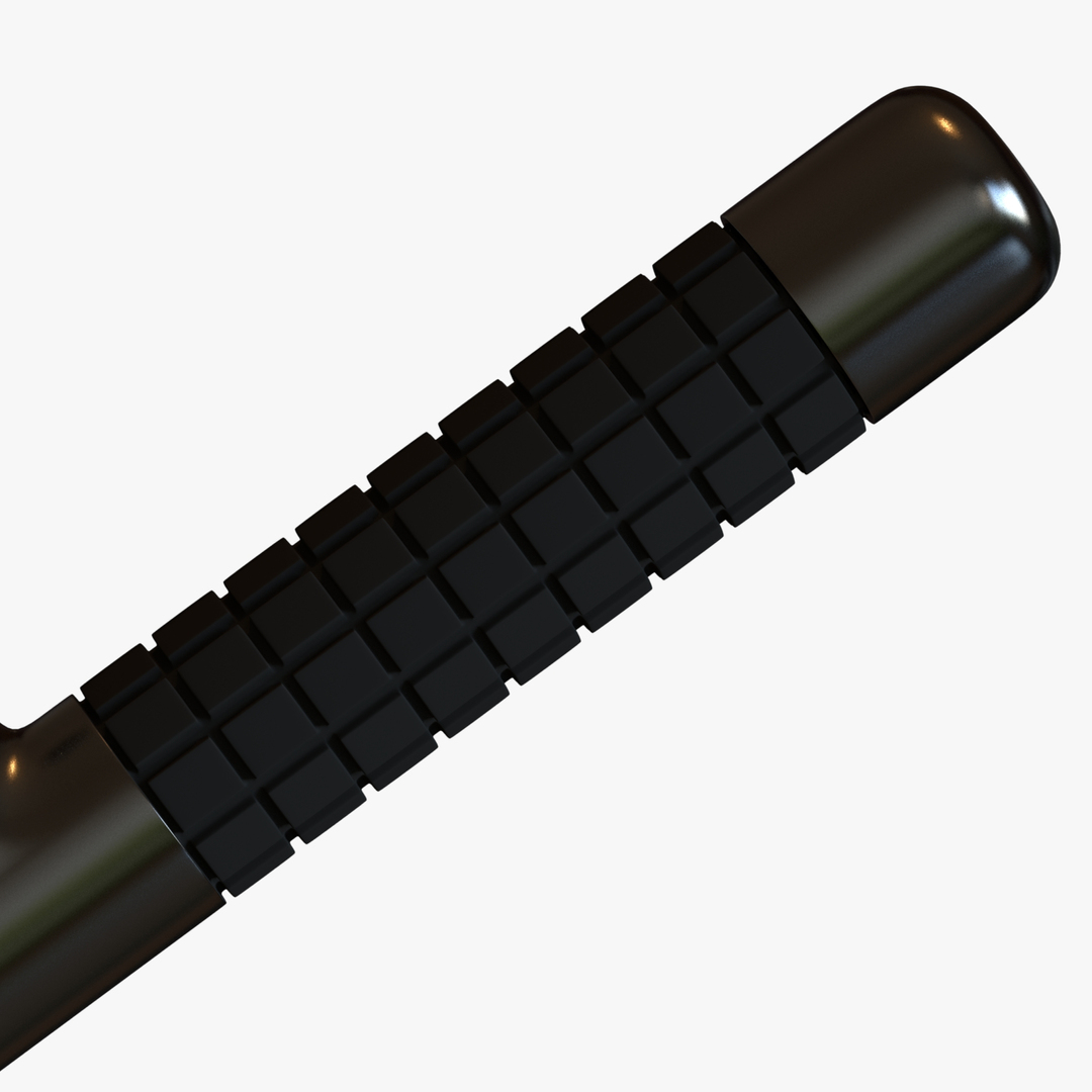 police baton 3d obj