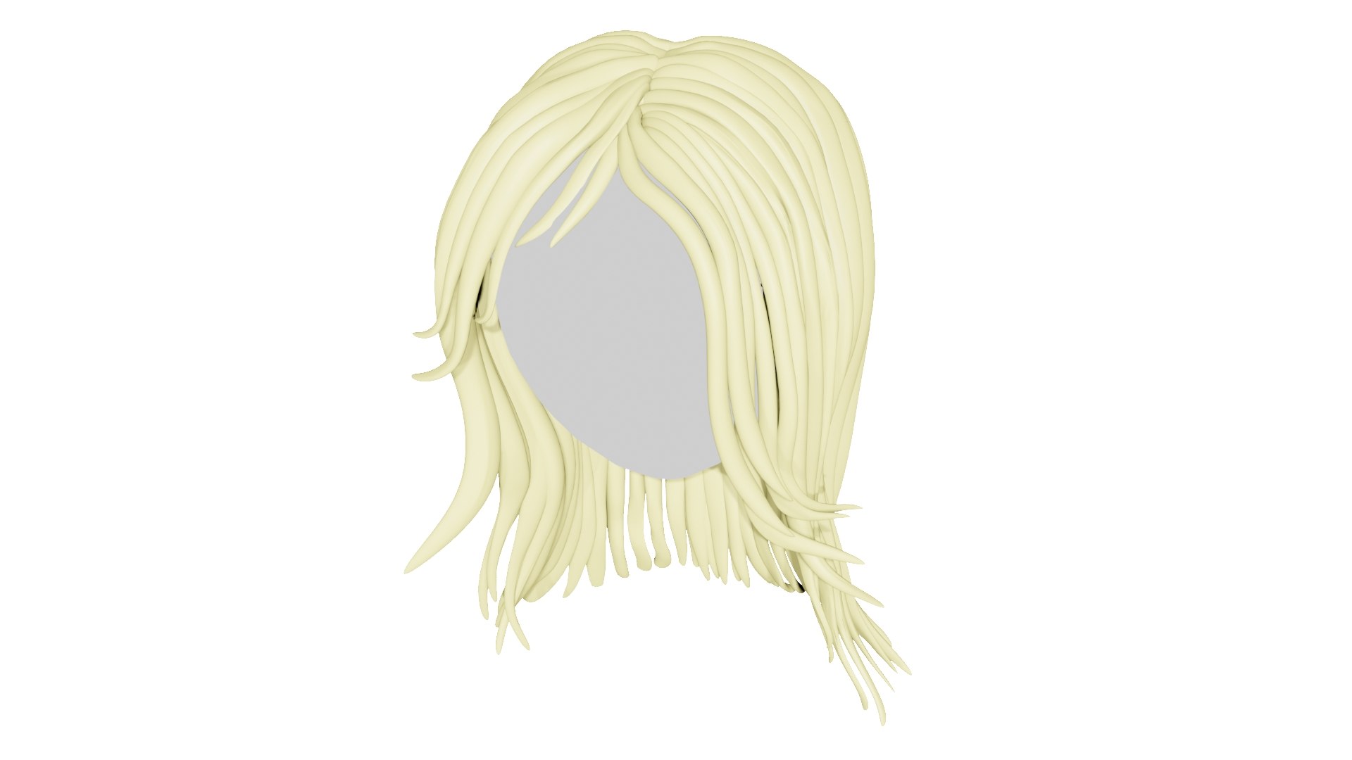 3D Hair wigs model - TurboSquid 1814345