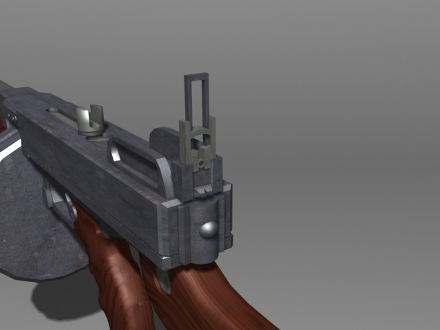 Free Tommy Gun 3d Model