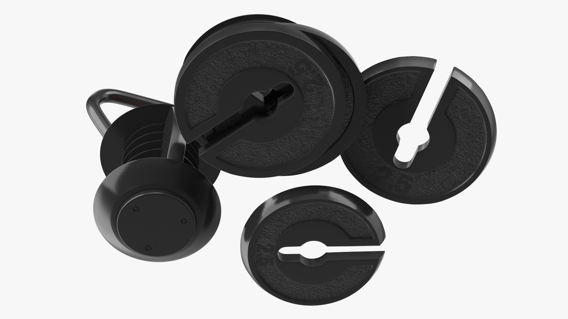 Kettlebell With Disks 3D - TurboSquid 2253095