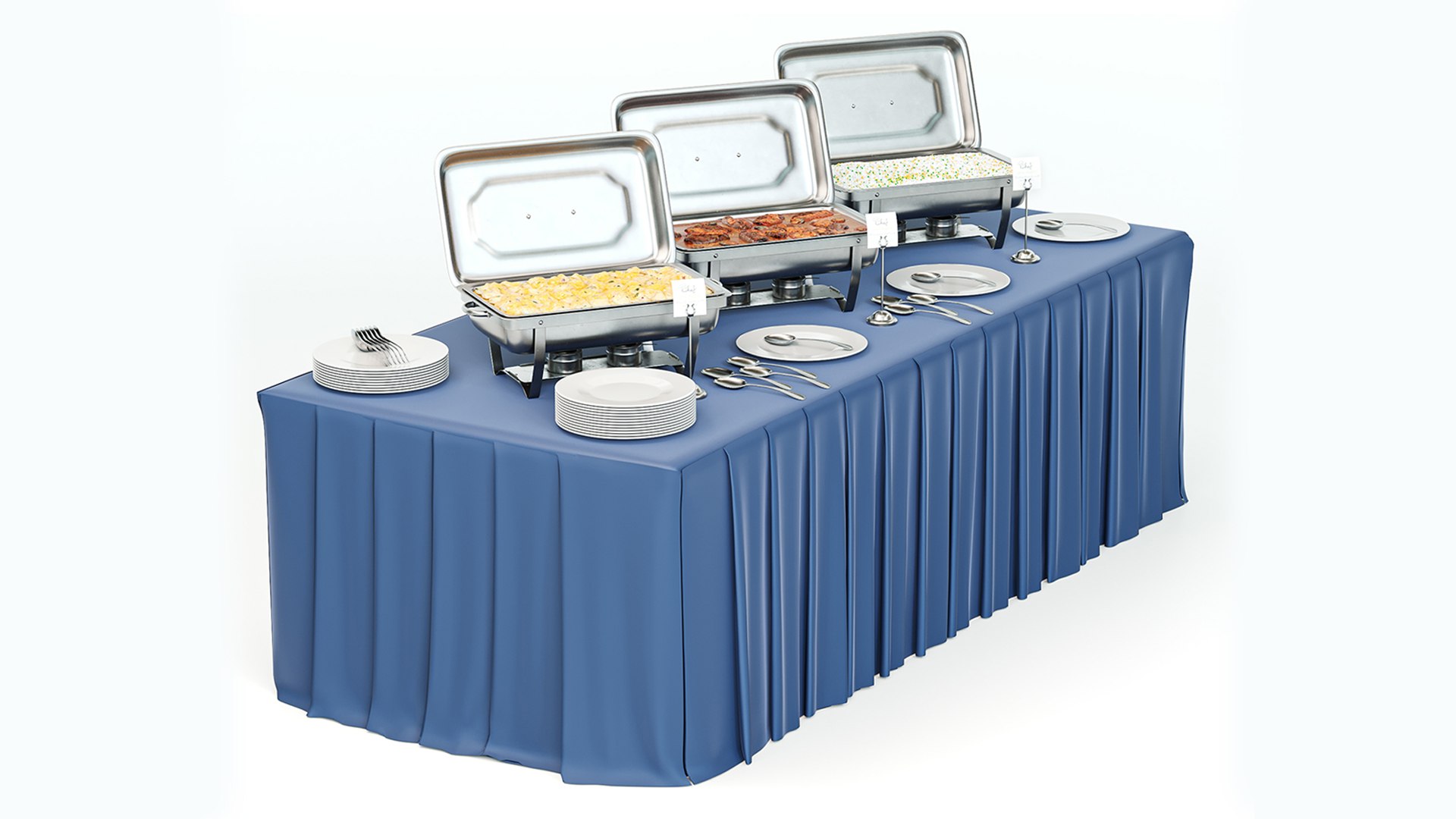3D Open Buffet Set 01 - TurboSquid 2356015
