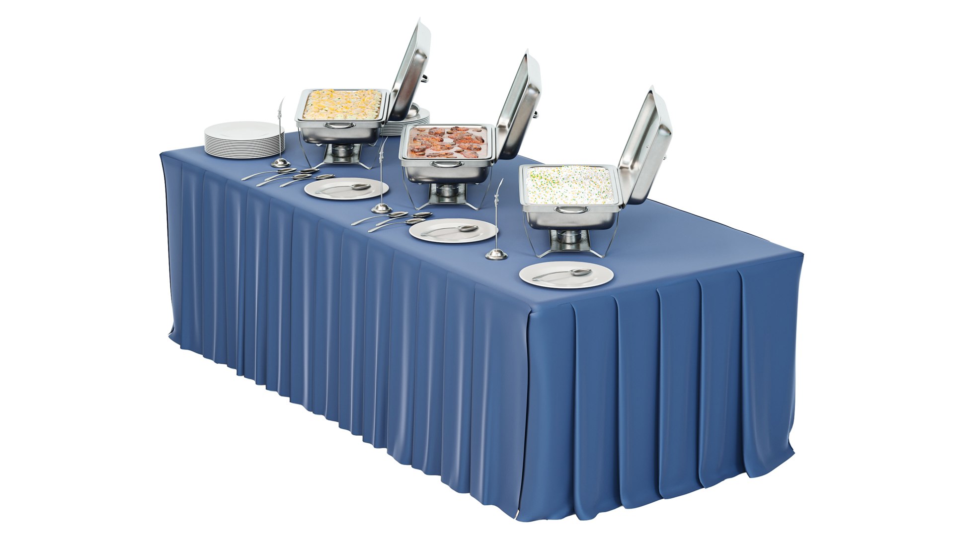 3D Open Buffet Set 01 - TurboSquid 2356015