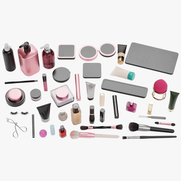 Free 3D cosmetics bathroom gold model - TurboSquid 1475772