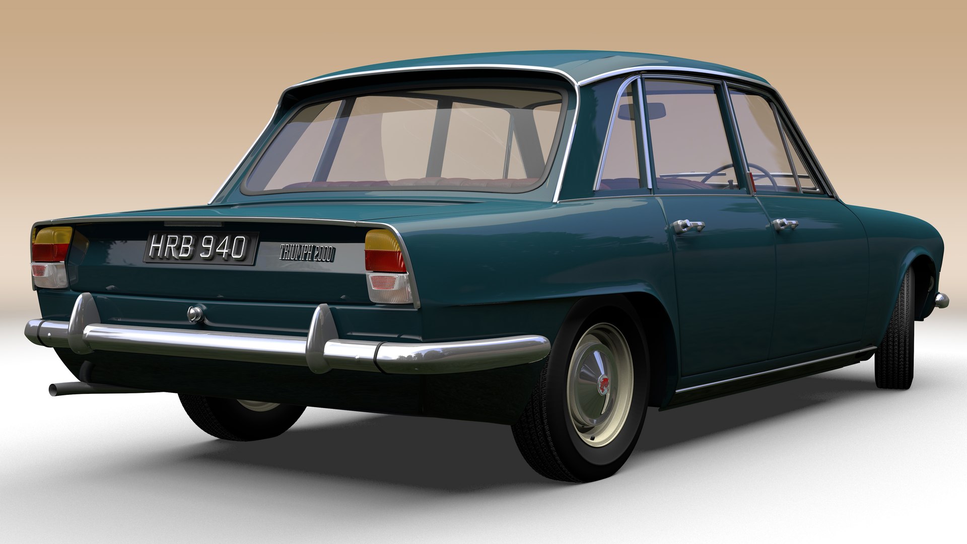 Triumph 2000 Mk1 Saloon 1966 3D model - TurboSquid 2174995