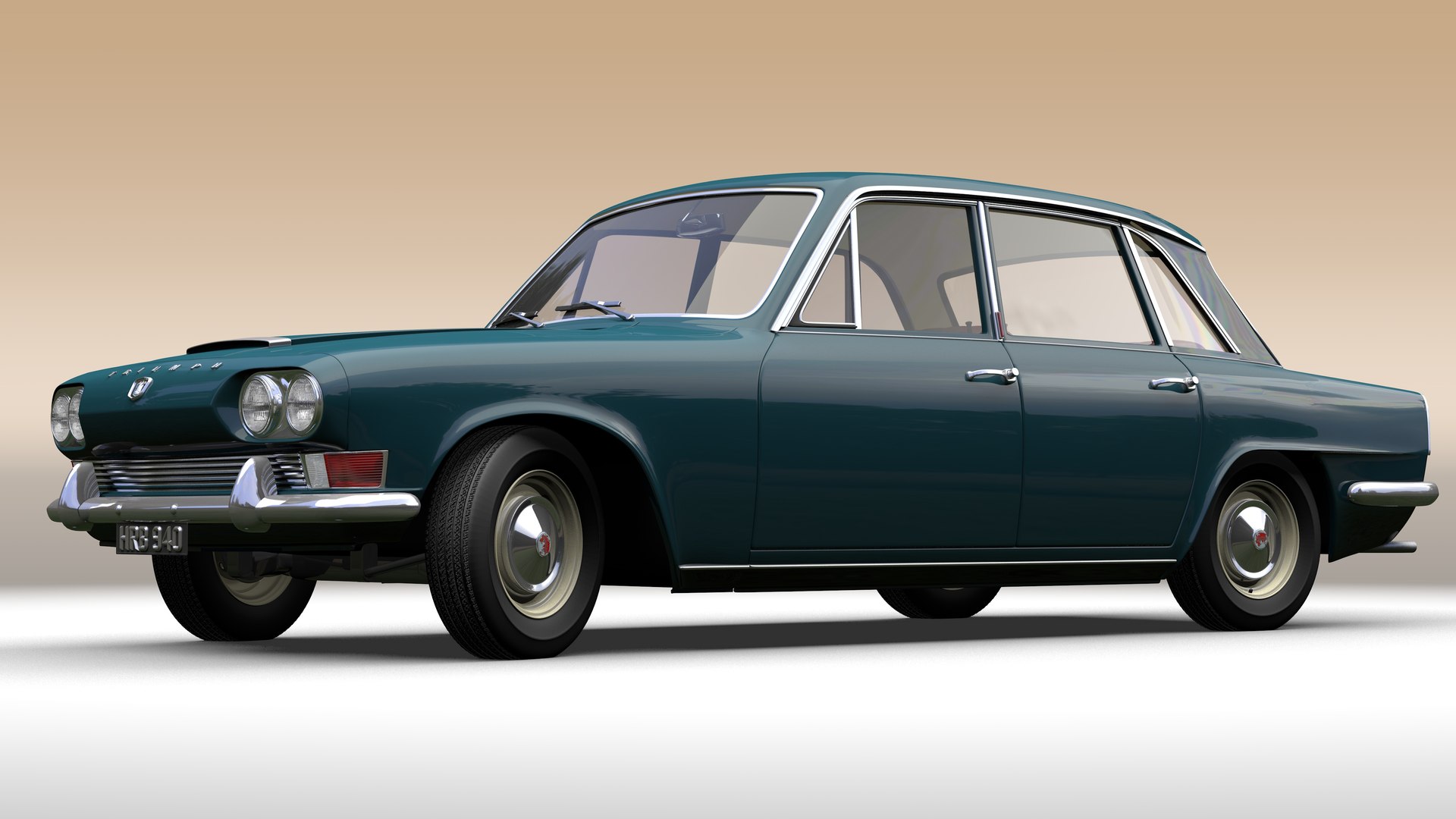 Triumph 2000 Mk1 Saloon 1966 3D model - TurboSquid 2174995