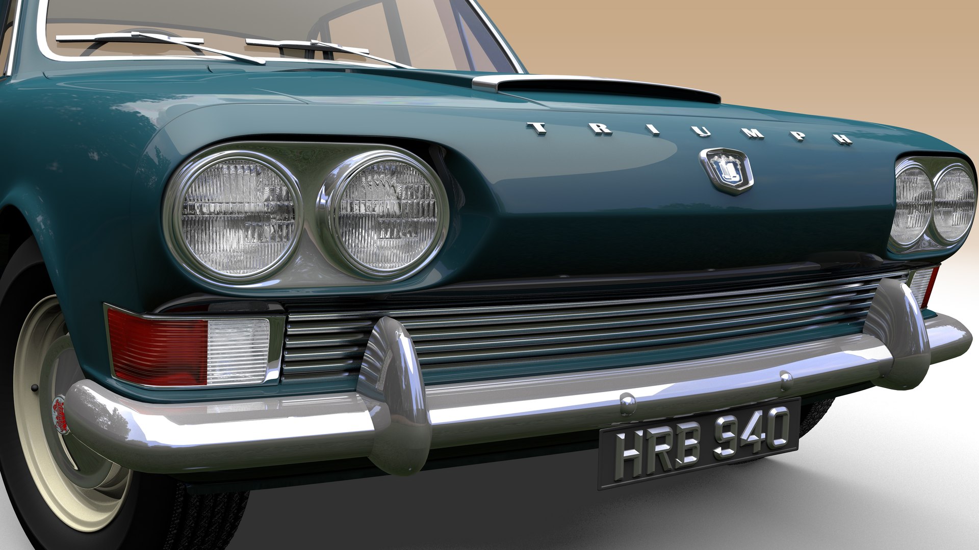Triumph 2000 Mk1 Saloon 1966 3D model - TurboSquid 2174995