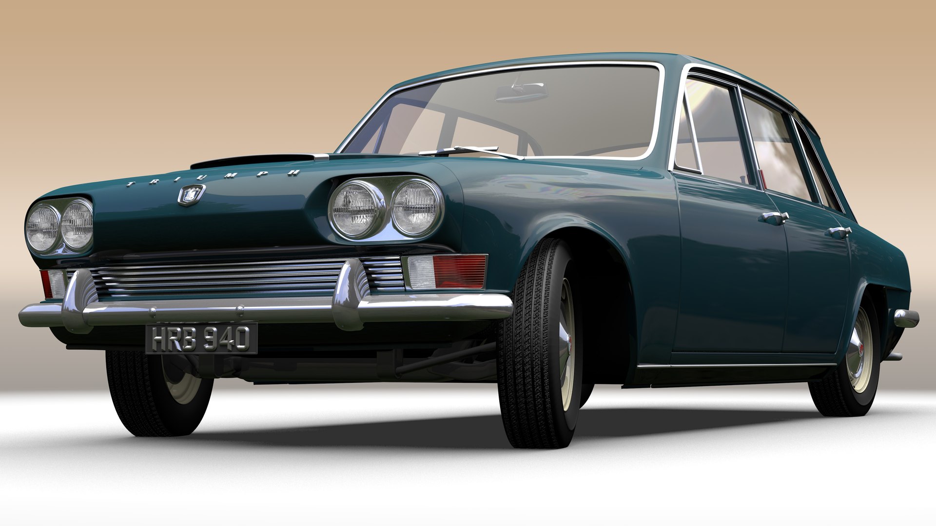 Triumph 2000 Mk1 Saloon 1966 3D model - TurboSquid 2174995