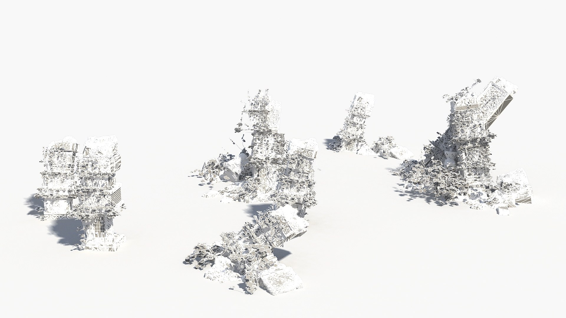 3D Ruin Stone Column - TurboSquid 1965587