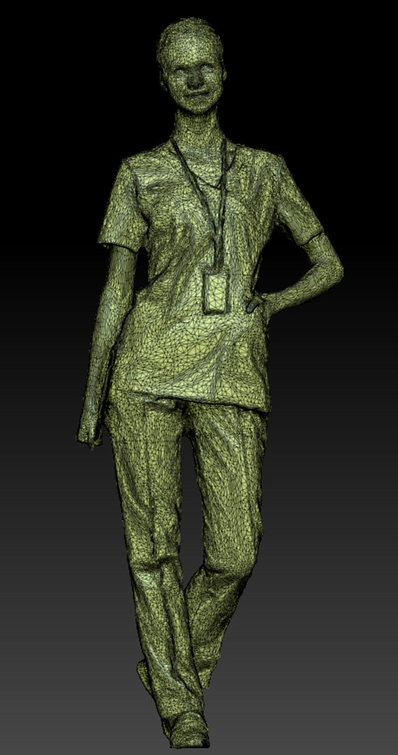 3D Human Young Woman Uniform Model - TurboSquid 1478417