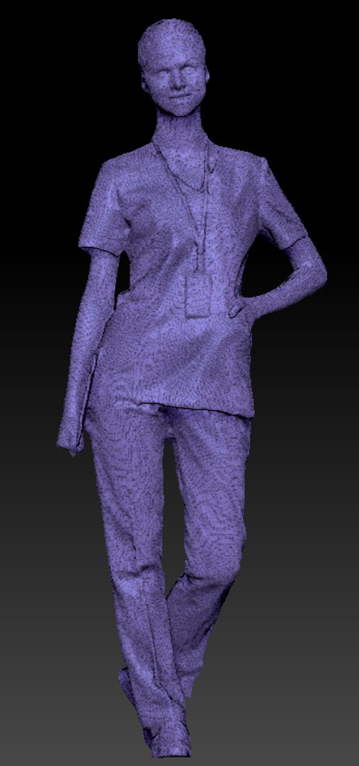 3D Human Young Woman Uniform Model - TurboSquid 1478417