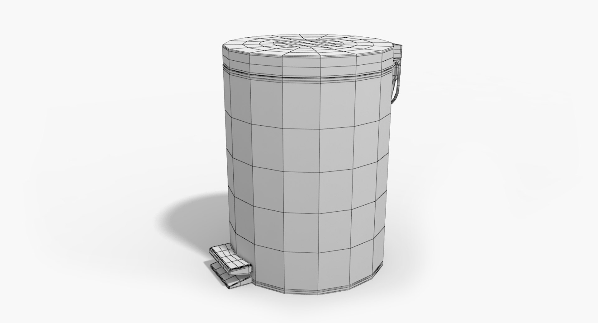 Rubbish Bin 3d Model