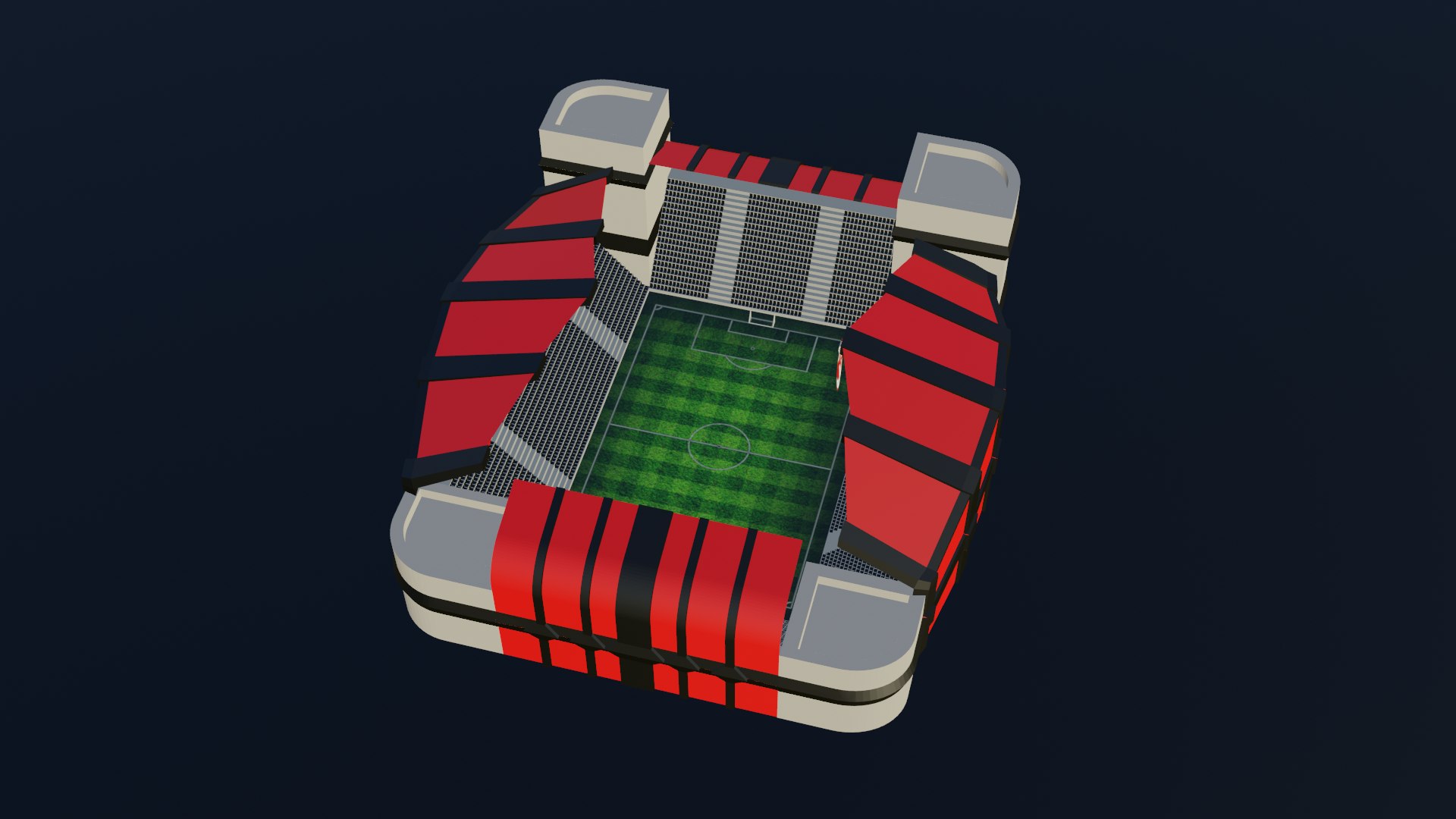 Football Stadium - Milan 3D Model - TurboSquid 1882269