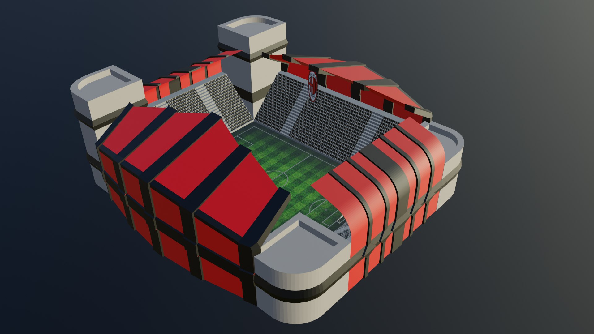 Football Stadium - Milan 3D Model - TurboSquid 1882269