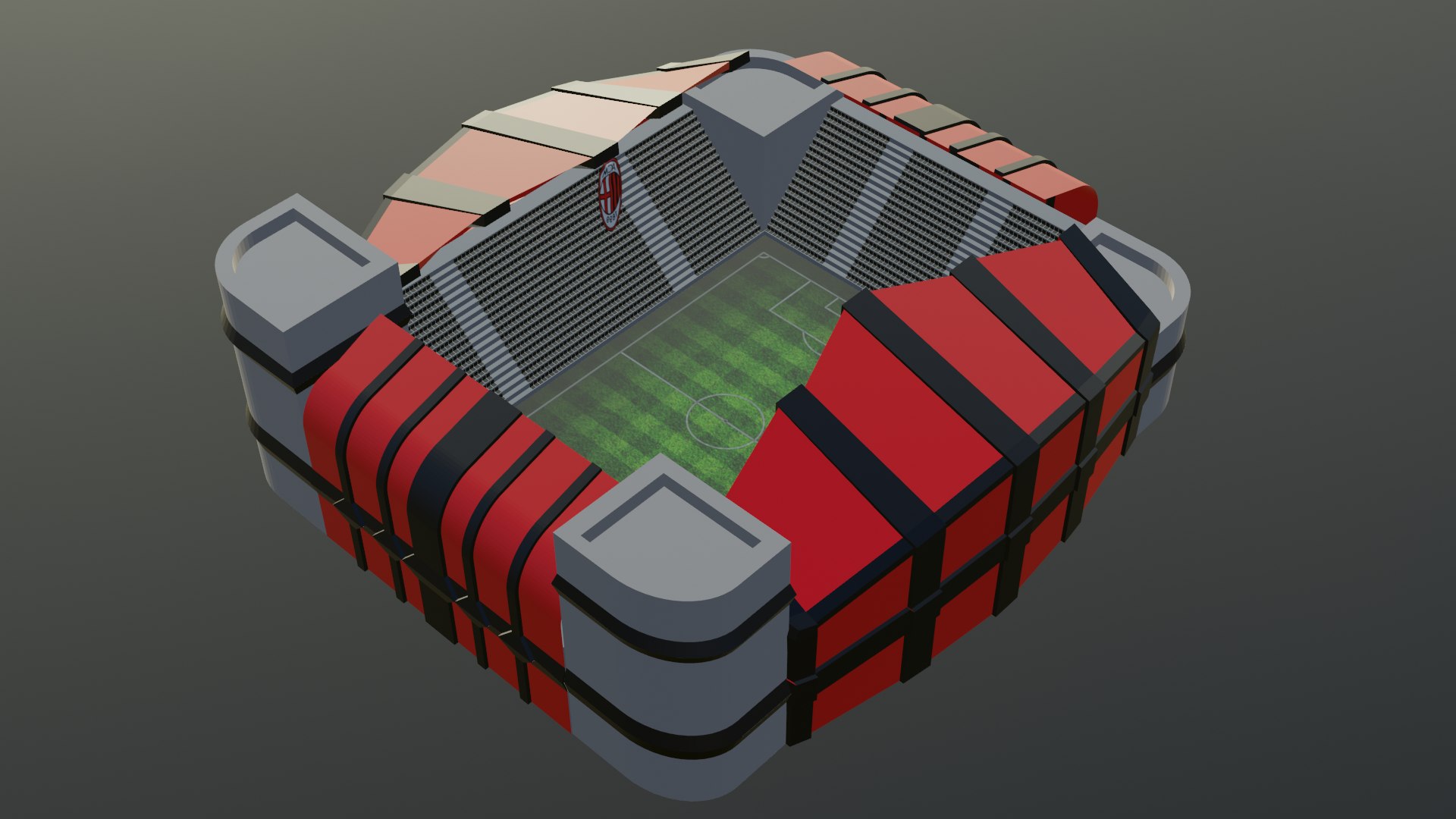 Football Stadium - Milan 3D Model - TurboSquid 1882269