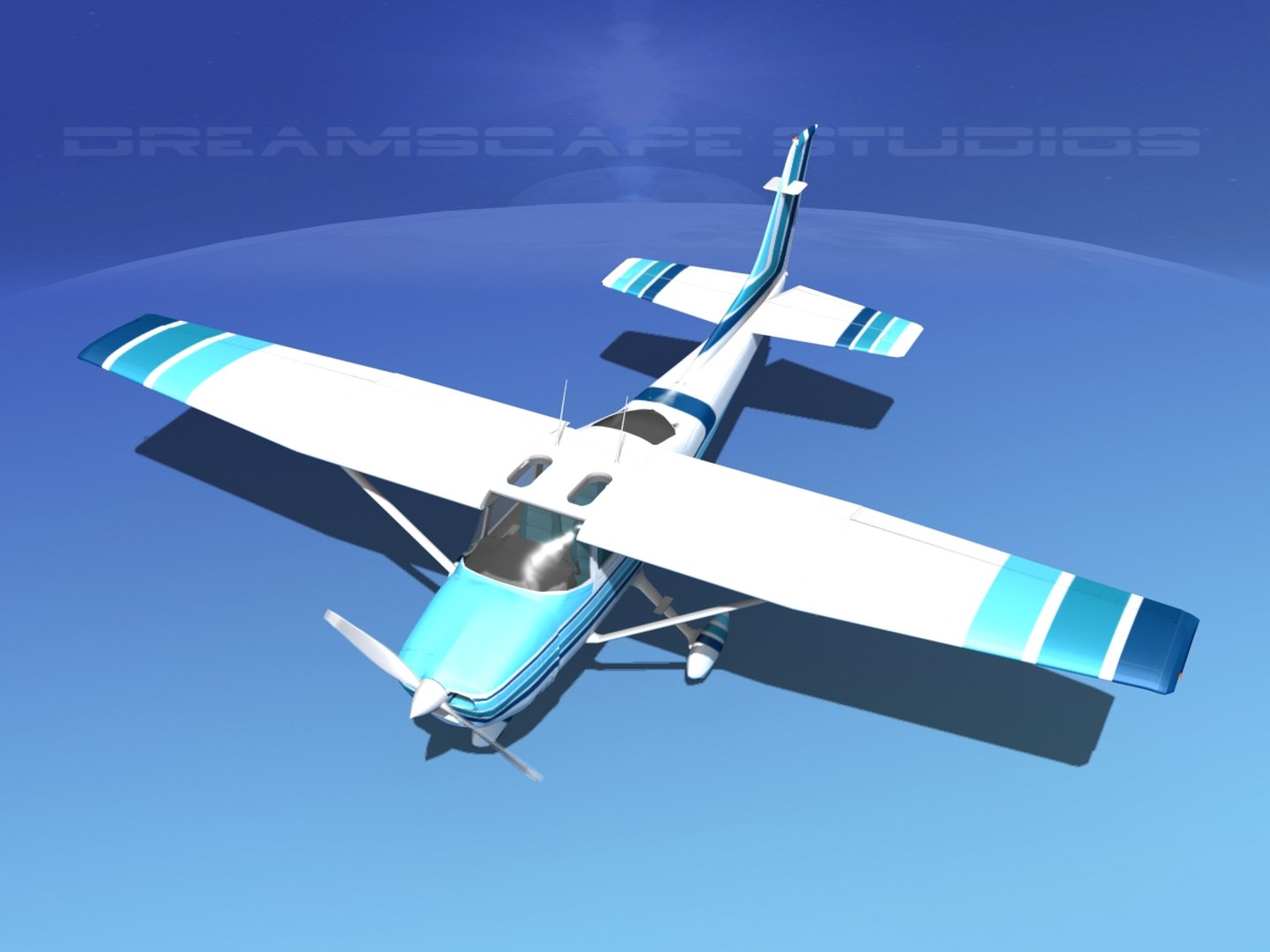 3d Skylane Cessna 182 Model
