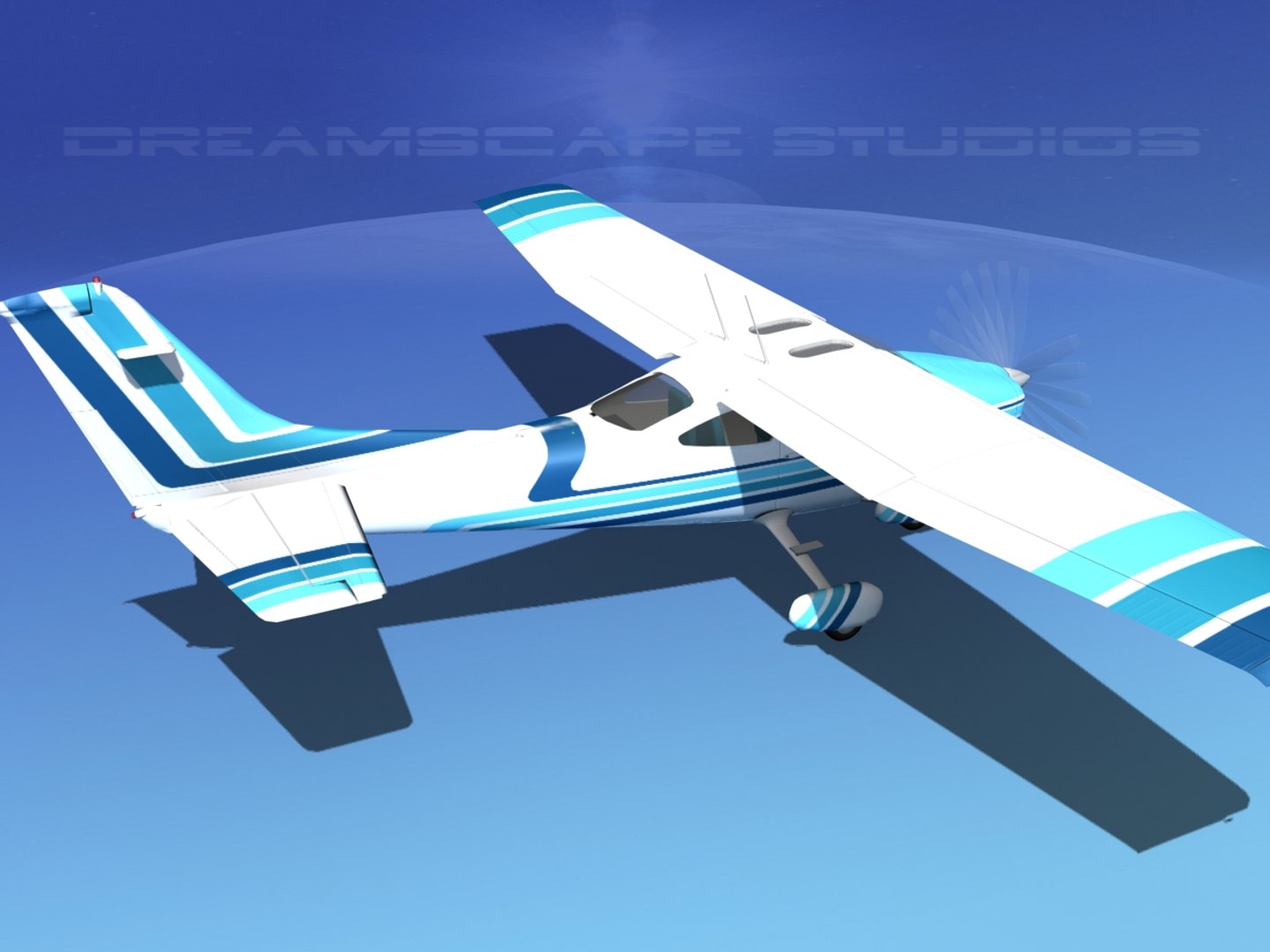 3d Skylane Cessna 182 Model