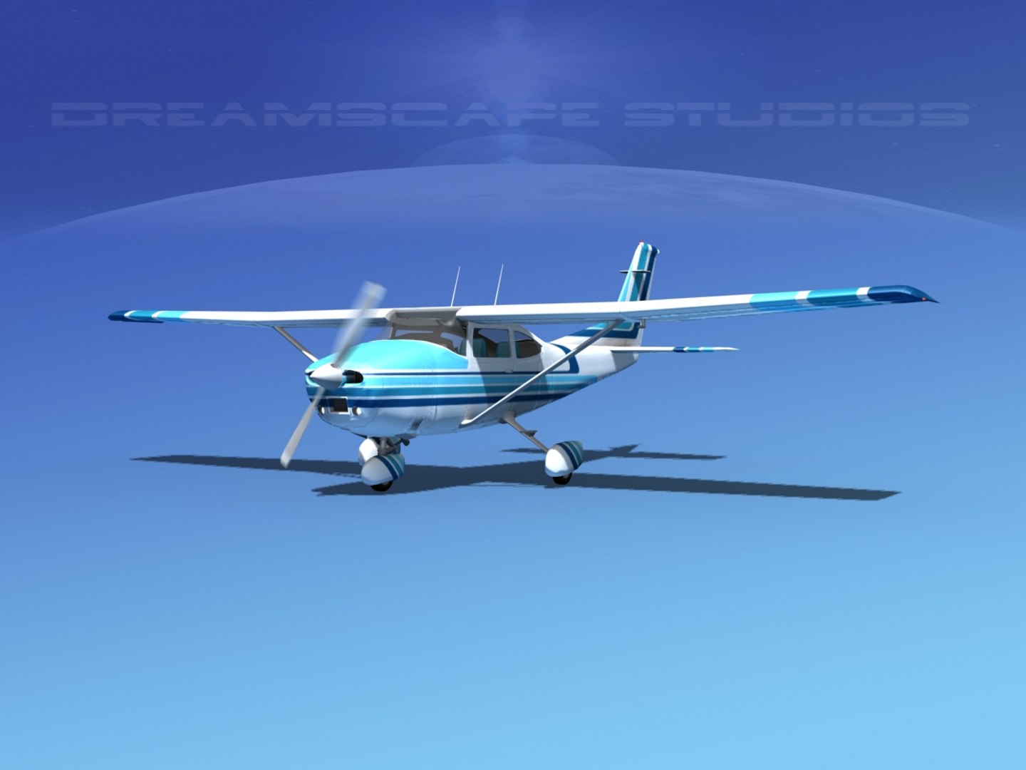 3d Skylane Cessna 182 Model