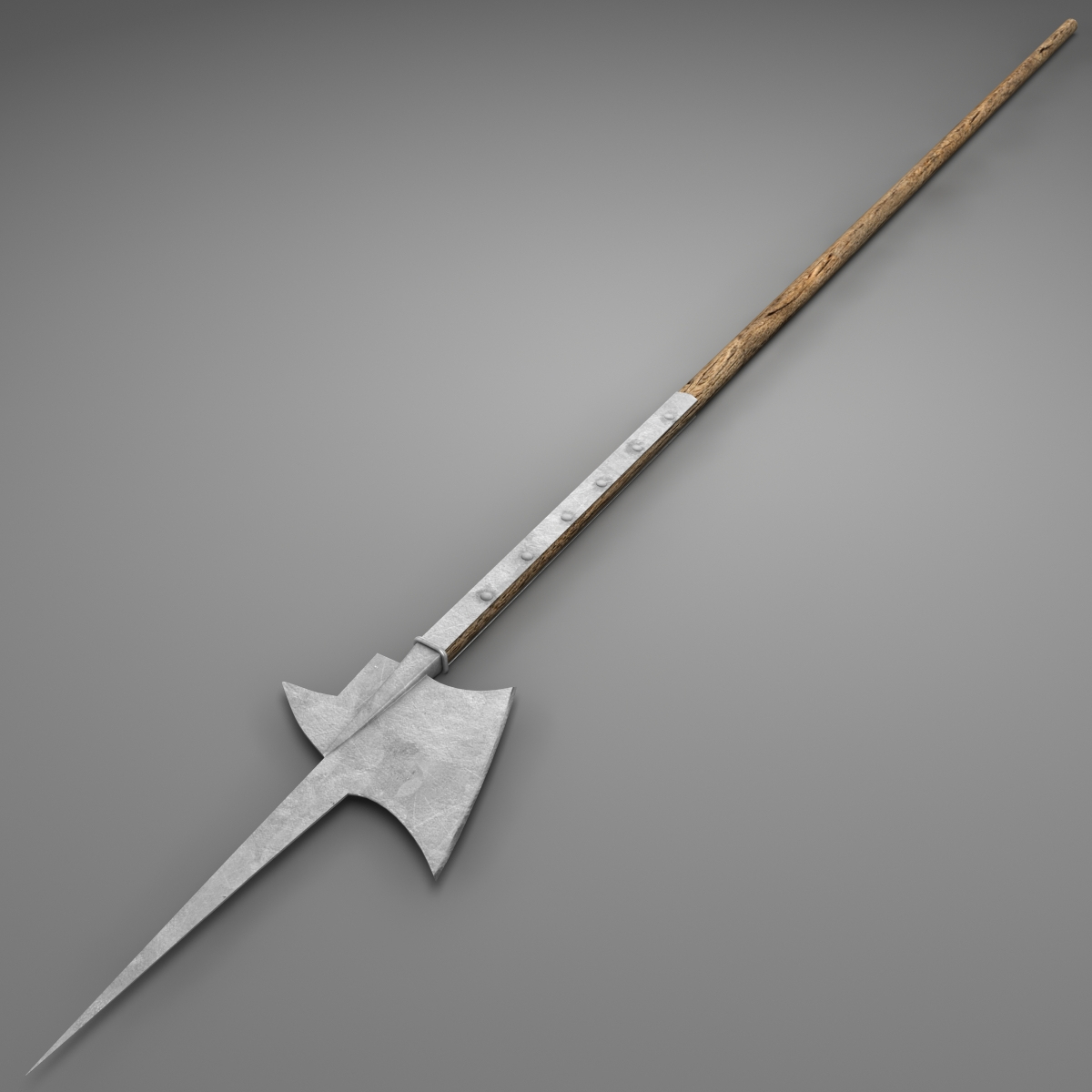 3d halberd polearm