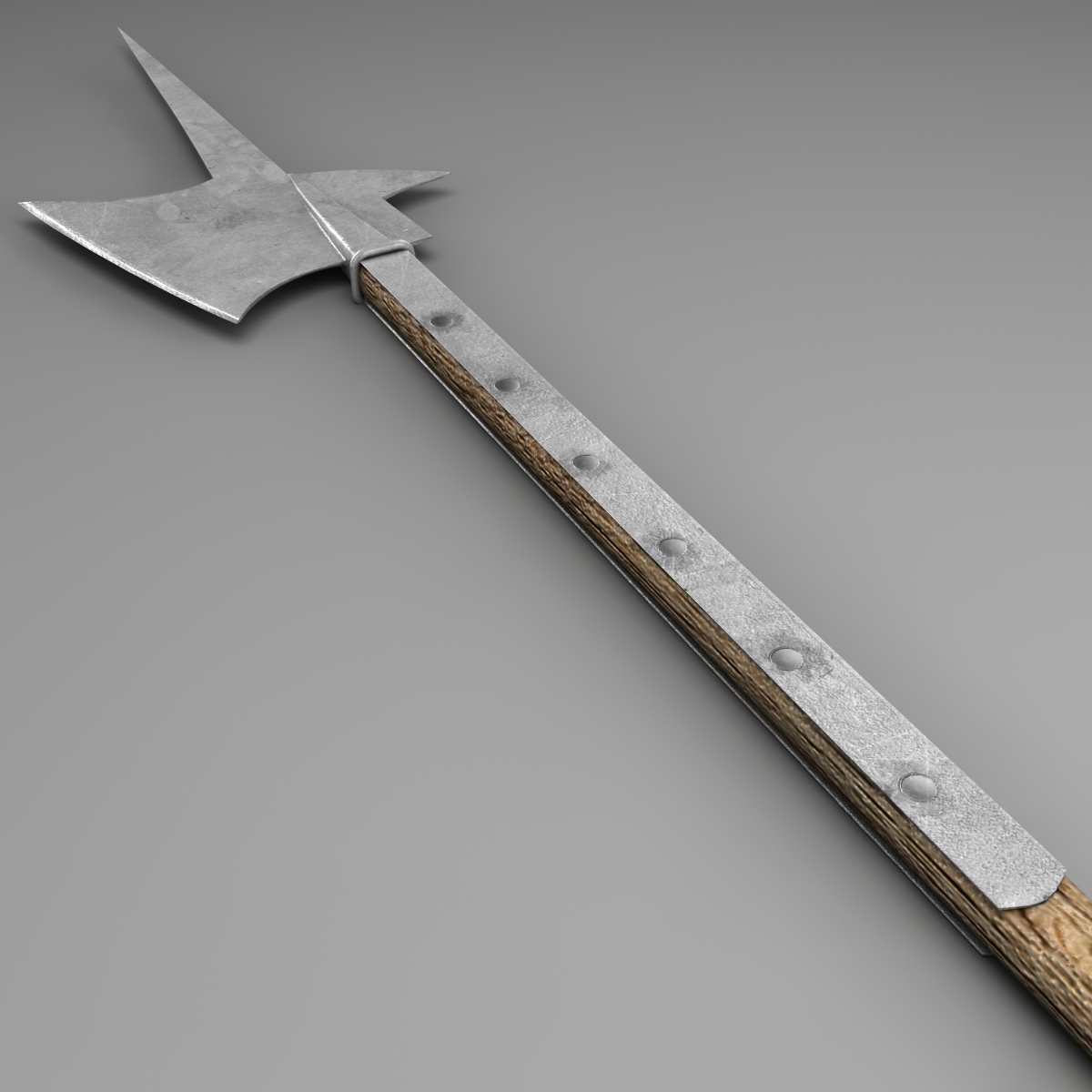 3d halberd polearm