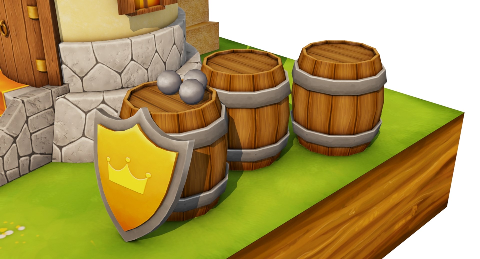 3D Fantasy Cannon Tower - TurboSquid 1155306