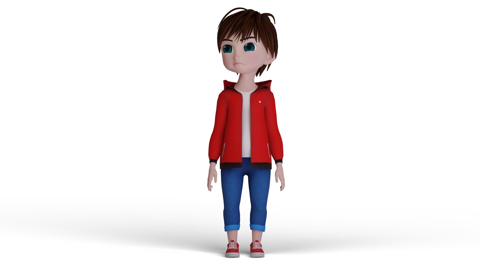 Cartoon Boy jacket Rigged Animated with Unity 3D model - TurboSquid 2173540