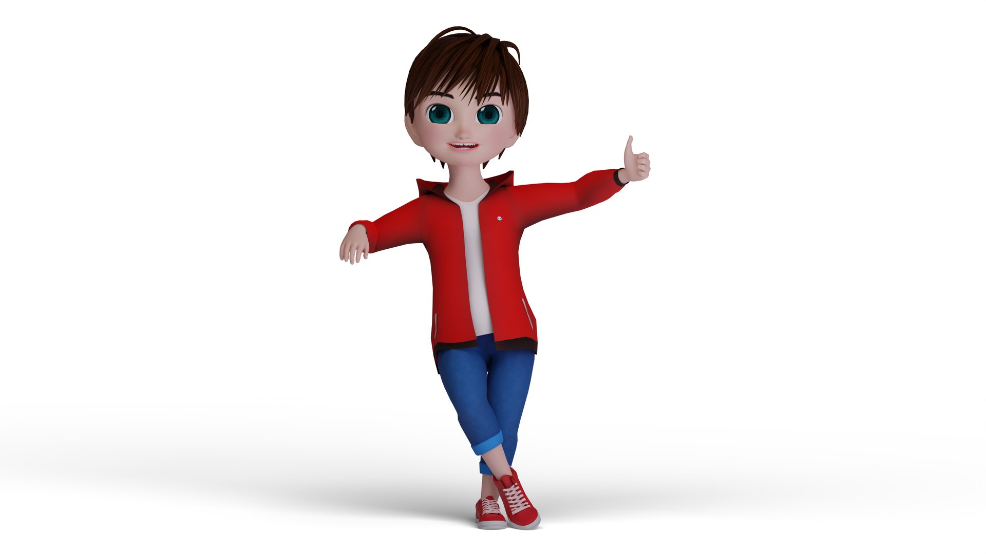 Cartoon Boy jacket Rigged Animated with Unity 3D model - TurboSquid 2173540