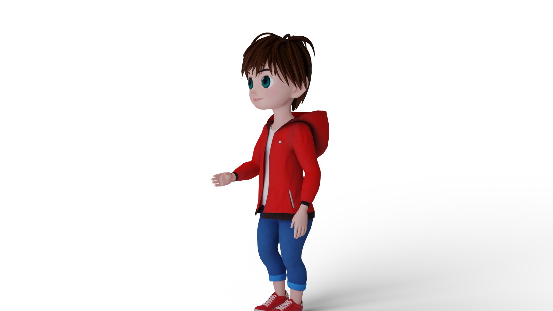 Cartoon Boy jacket Rigged Animated with Unity 3D model - TurboSquid 2173540