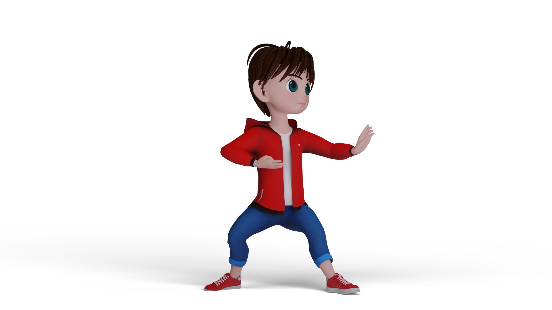 Cartoon Boy jacket Rigged Animated with Unity 3D model - TurboSquid 2173540