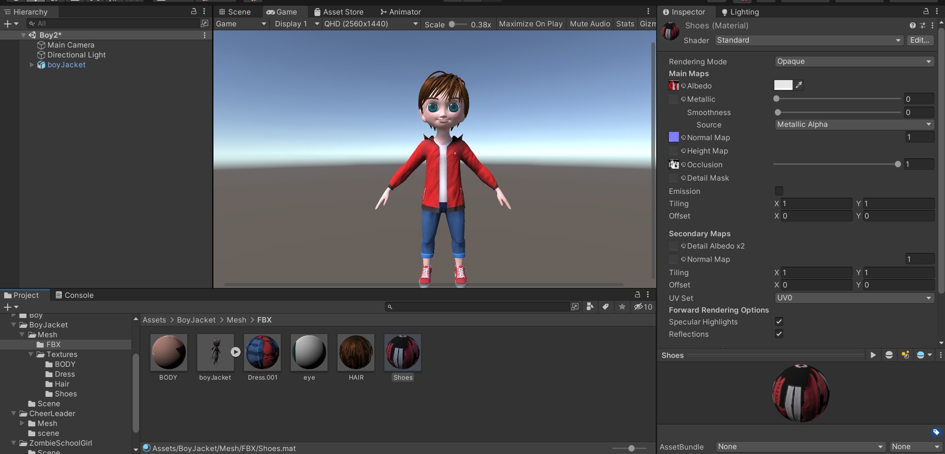 Cartoon Boy jacket Rigged Animated with Unity 3D model - TurboSquid 2173540