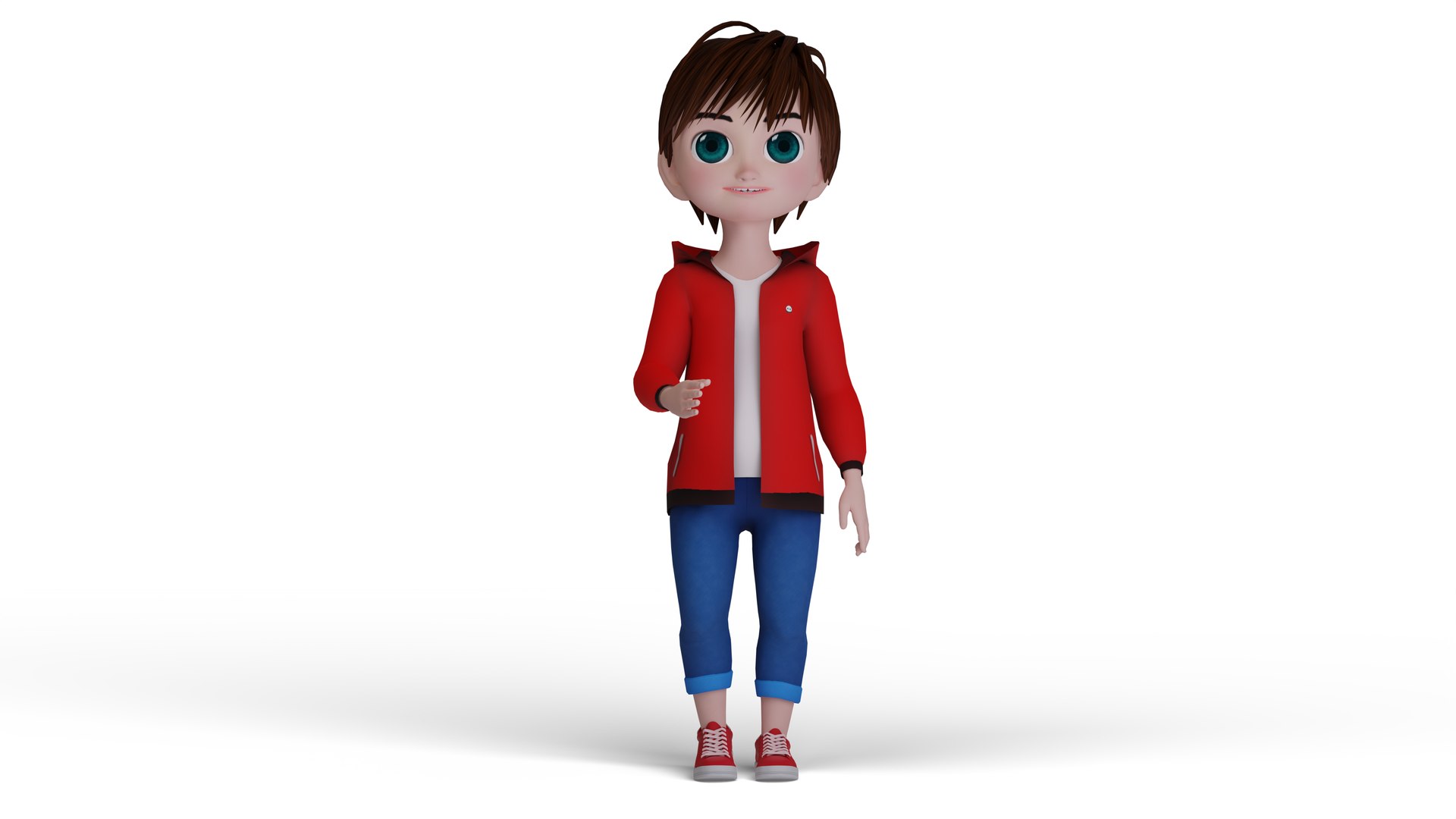 Cartoon Boy jacket Rigged Animated with Unity 3D model - TurboSquid 2173540