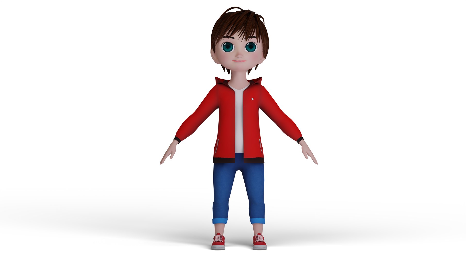 Cartoon Boy jacket Rigged Animated with Unity 3D model - TurboSquid 2173540