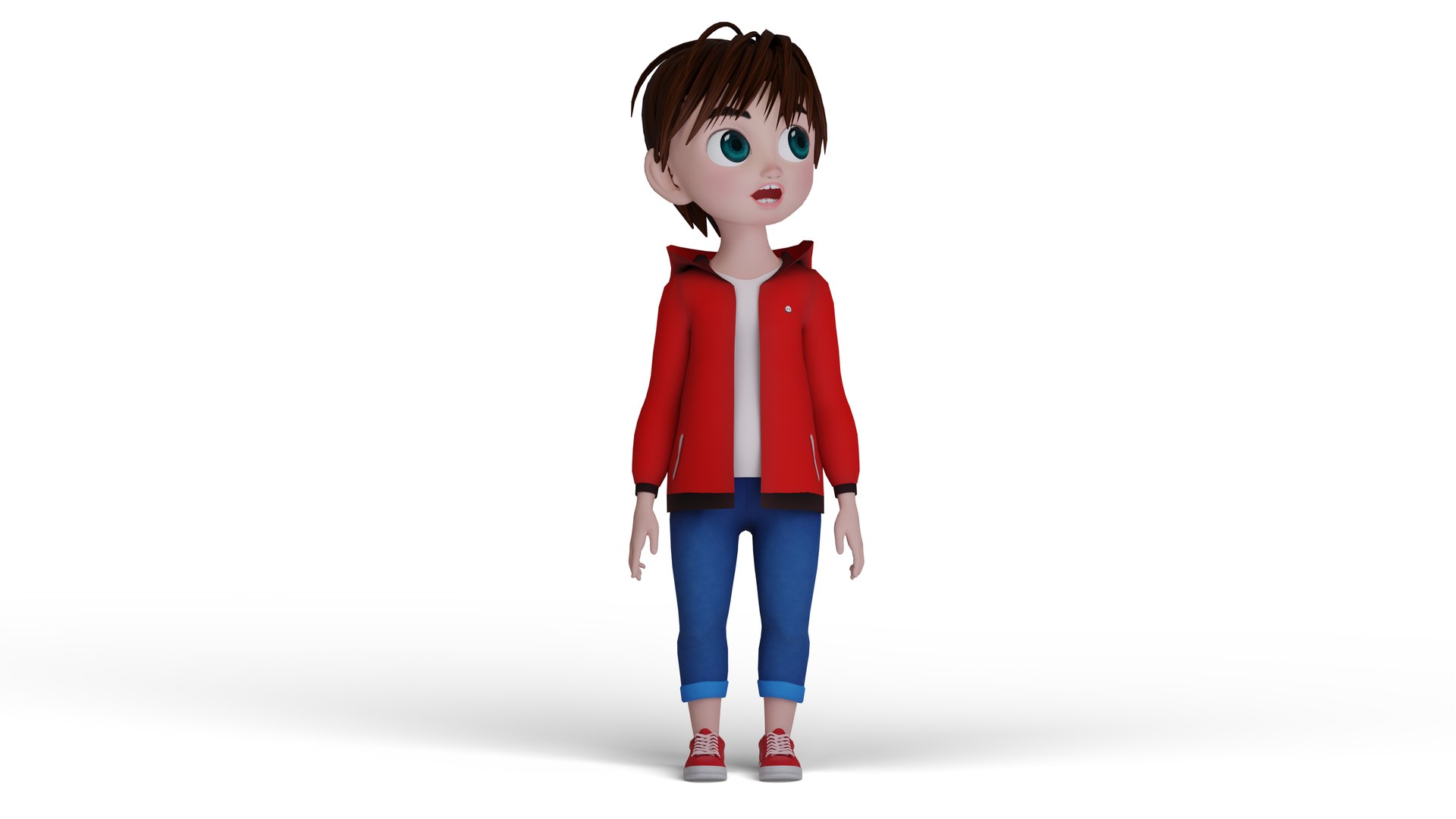 Cartoon Boy jacket Rigged Animated with Unity 3D model - TurboSquid 2173540