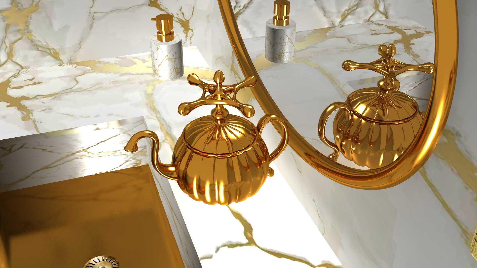 3D Fancy Sink Tap Model - TurboSquid 2201603