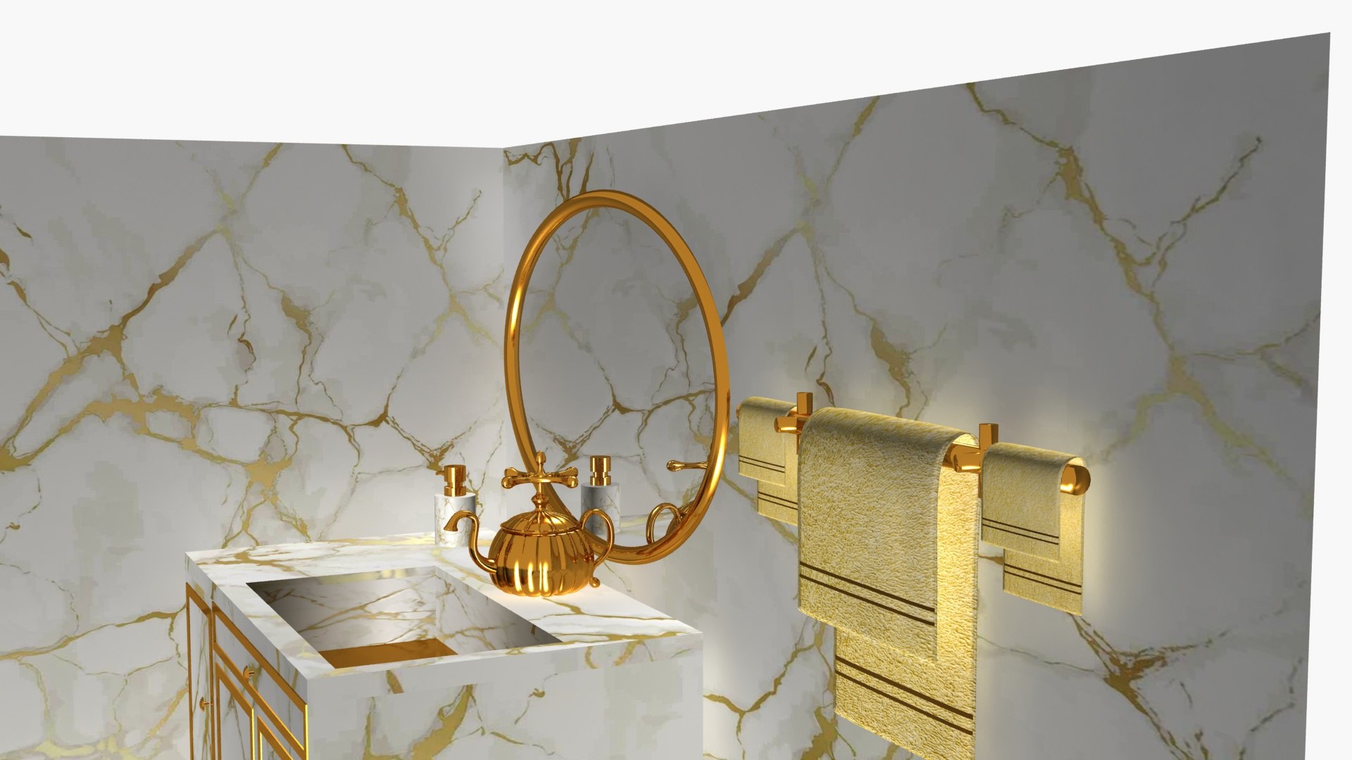 3D Fancy Sink Tap Model - TurboSquid 2201603